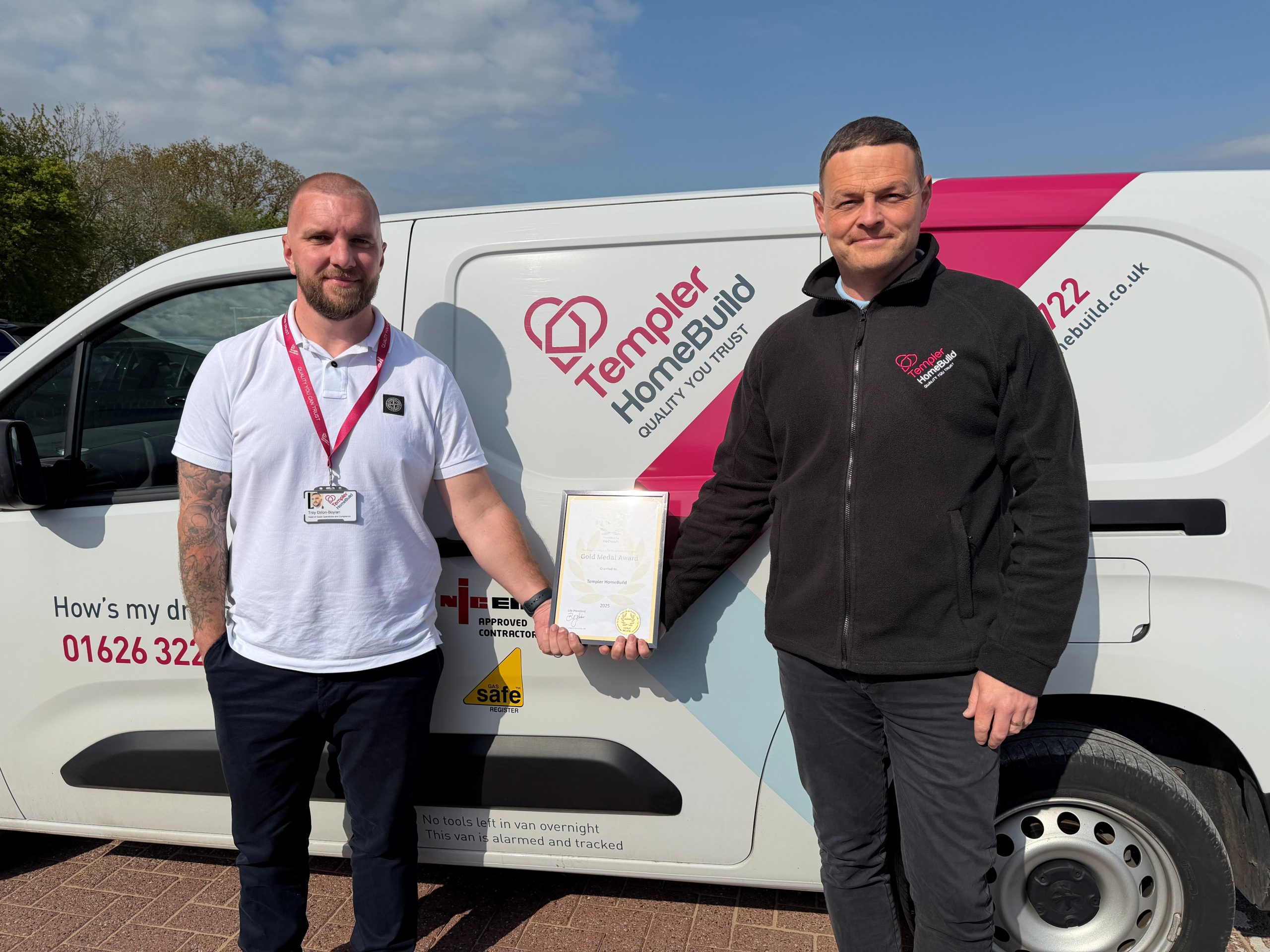 Templer wins 8th consecutive gold award - Teign Housing